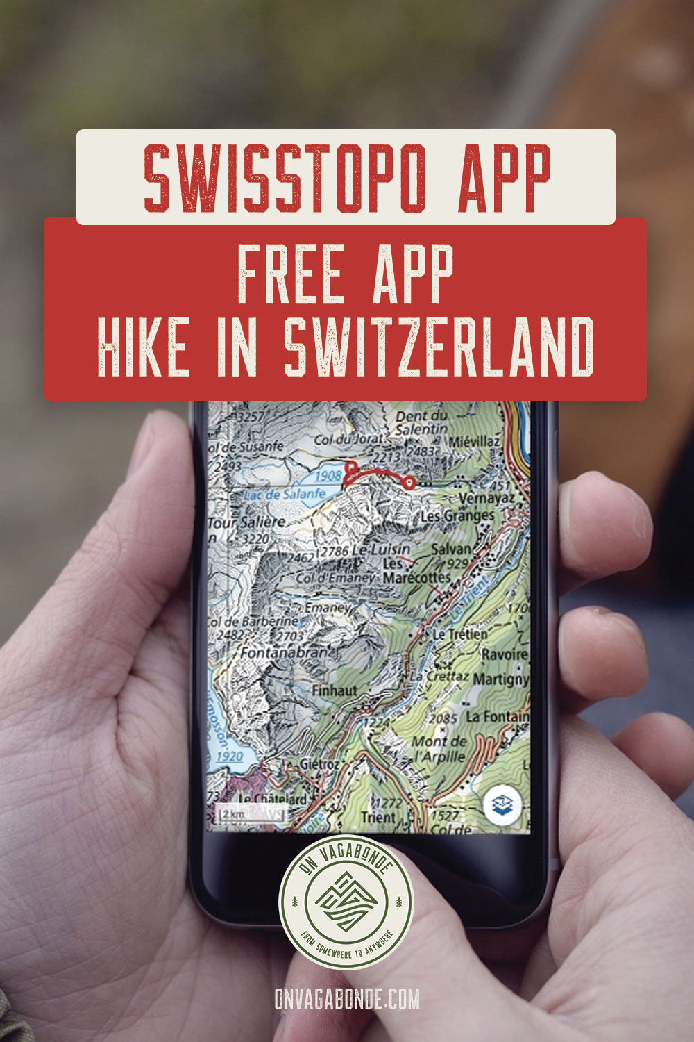 Best app for planning your hikes in Switzerland: Swisstopo - On Vagabonde